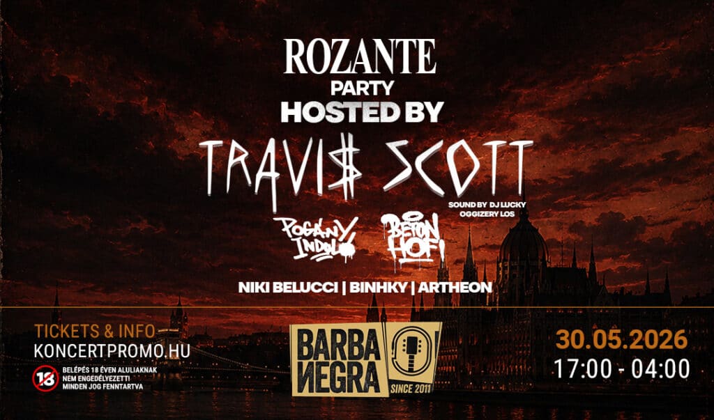 50k-ba fájnak a budapesti Travis Scott afterparty jegyek